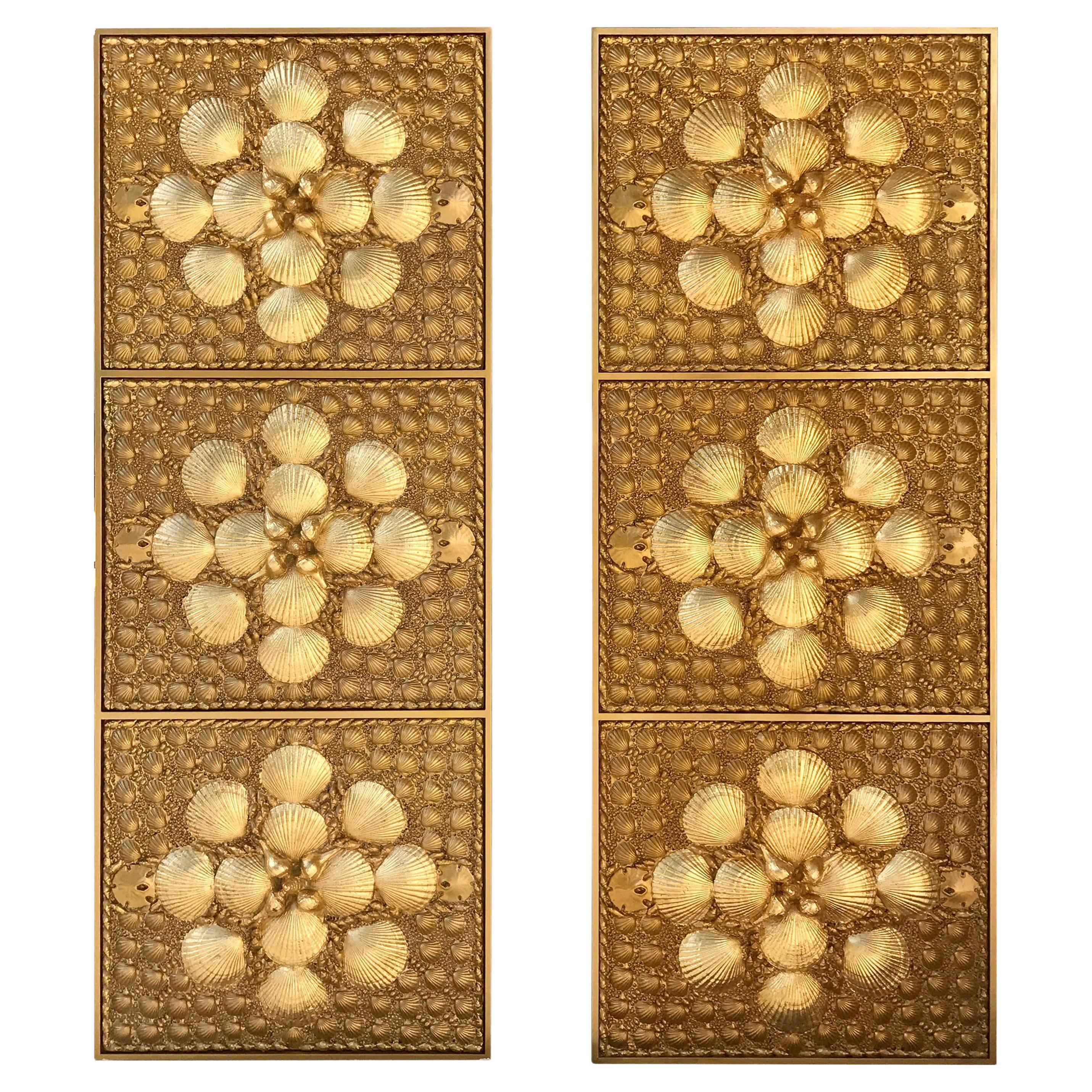 1950s Mahogany and Capiz Shell Gridded Panel For Sale at 1stDibs