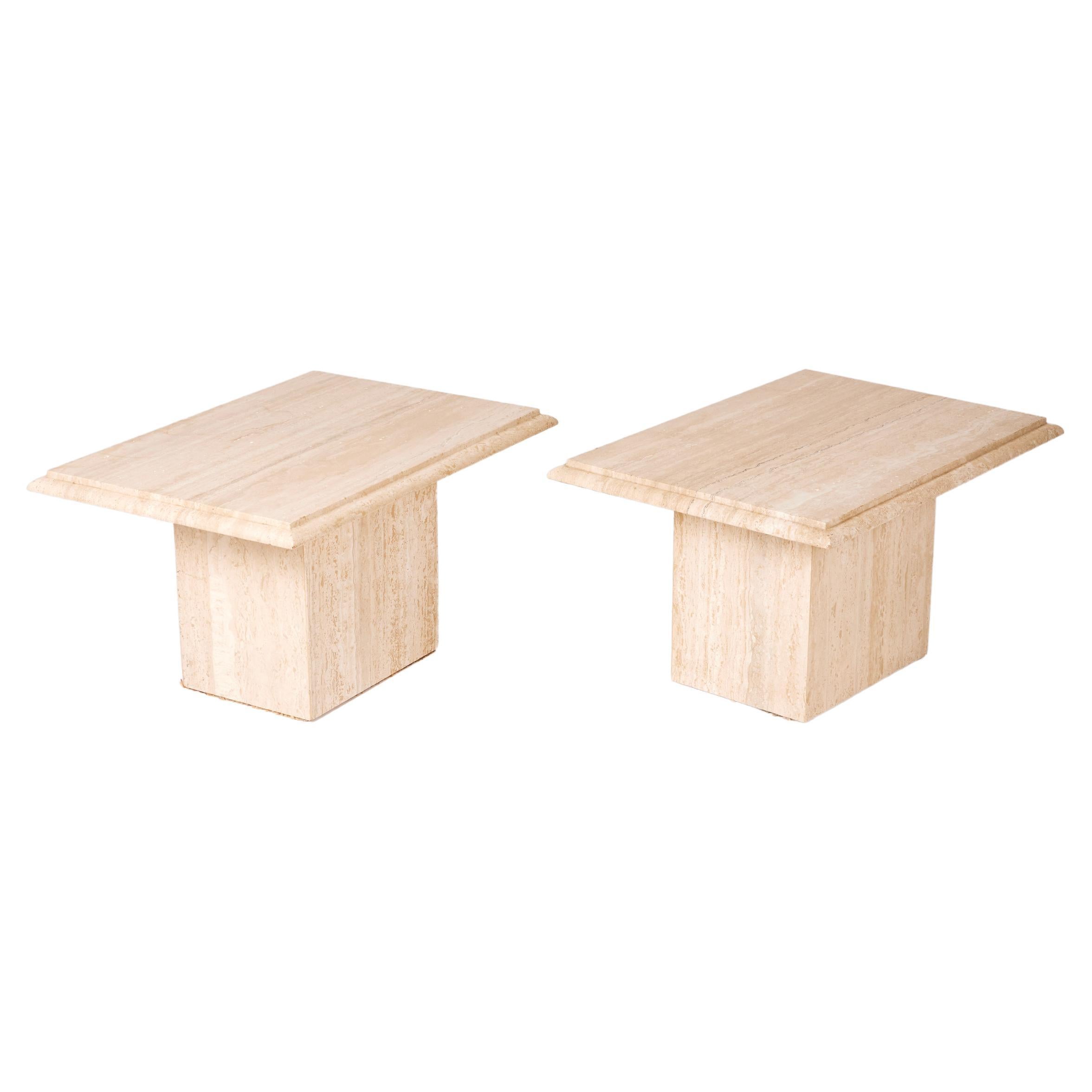 Pair Of 1970s Solid Birch Cone Tables For Sale at 1stDibs