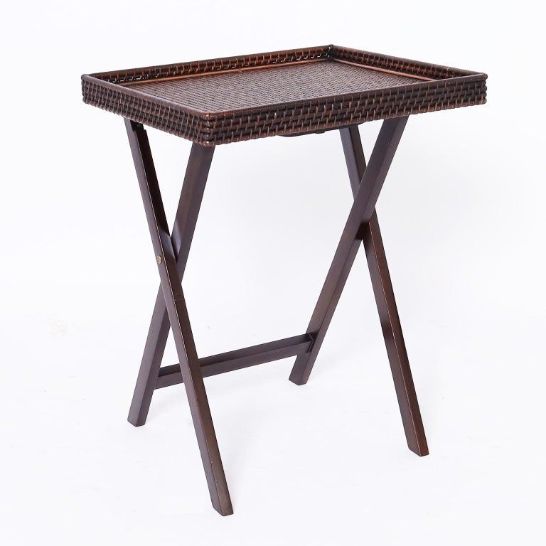 Pair of Tray Tables or Stands For Sale at 1stDibs