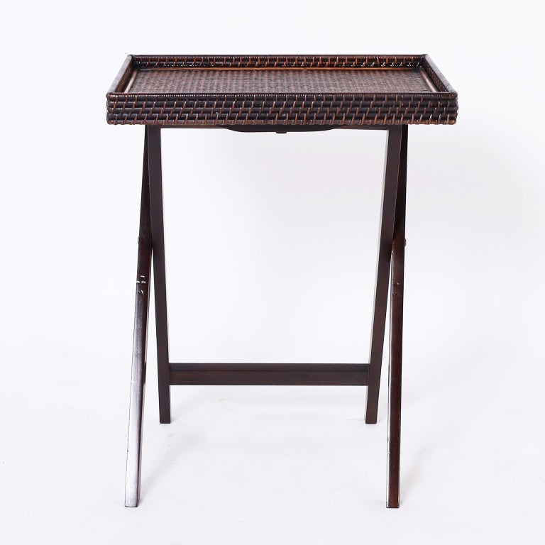 Pair of Tray Tables or Stands For Sale at 1stDibs