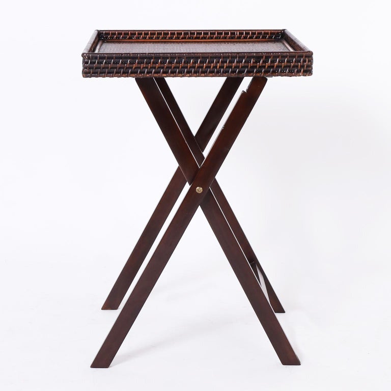 Pair of Tray Tables or Stands For Sale at 1stDibs