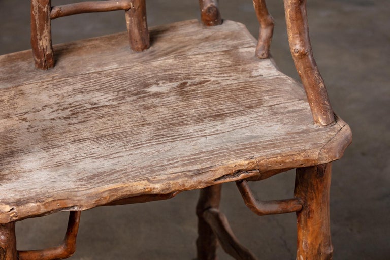 Pair of Tree Branch Rustic Armchairs at 1stDibs