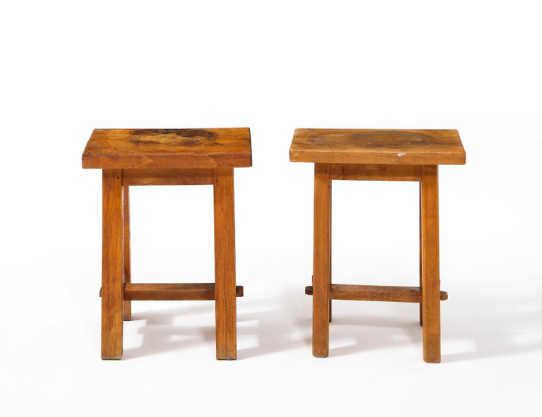 Pair of Trestle Stools, France, 1960s For Sale at 1stDibs