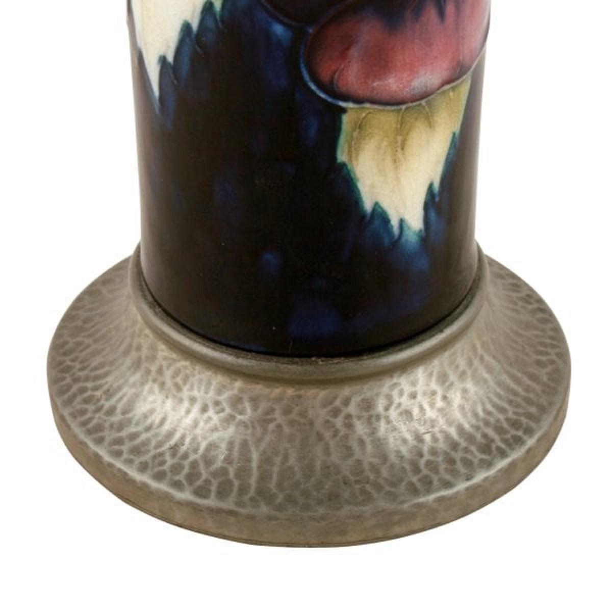 Pair of Tudric Moorcroft Poppy Vases, 20th Century For Sale at 1stDibs