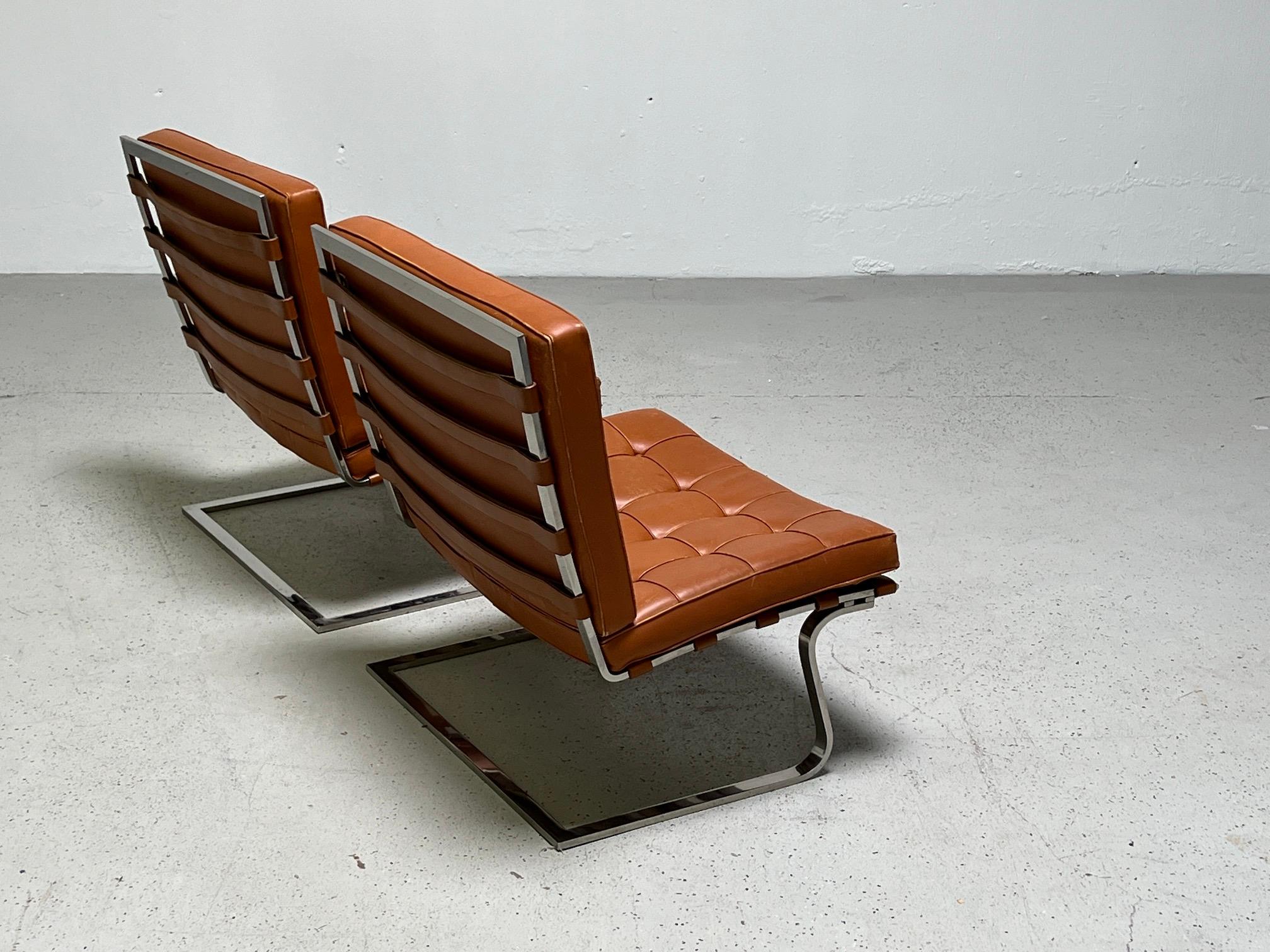Pair of Tugendhat Chairs by Mies van der Rohe for Knoll at 1stDibs