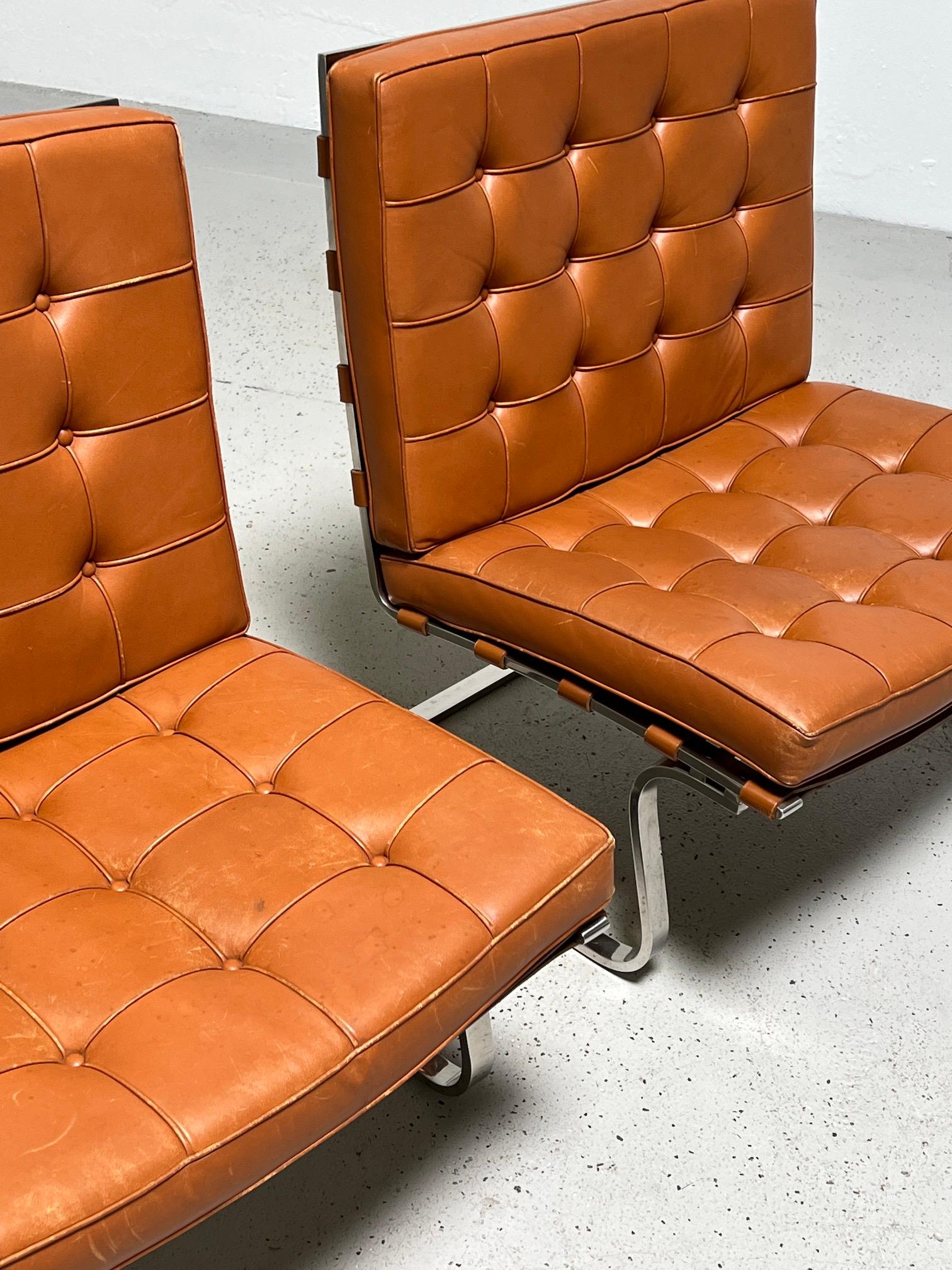 Pair of Tugendhat Chairs by Mies van der Rohe for Knoll at 1stDibs