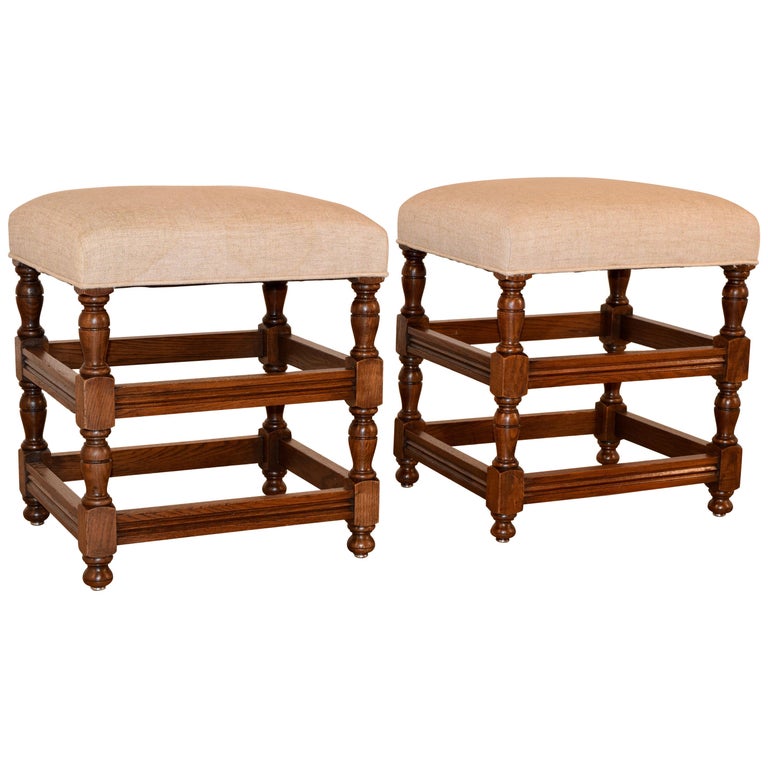 Pair of Turned Stools, circa 1900 at 1stDibs