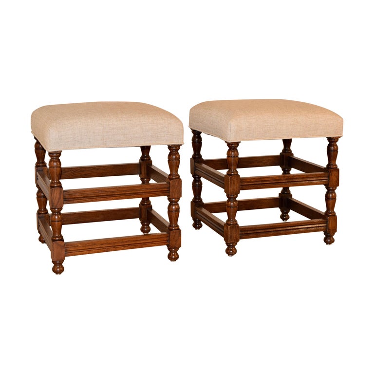 Pair of Turned Stools, circa 1900 For Sale at 1stDibs