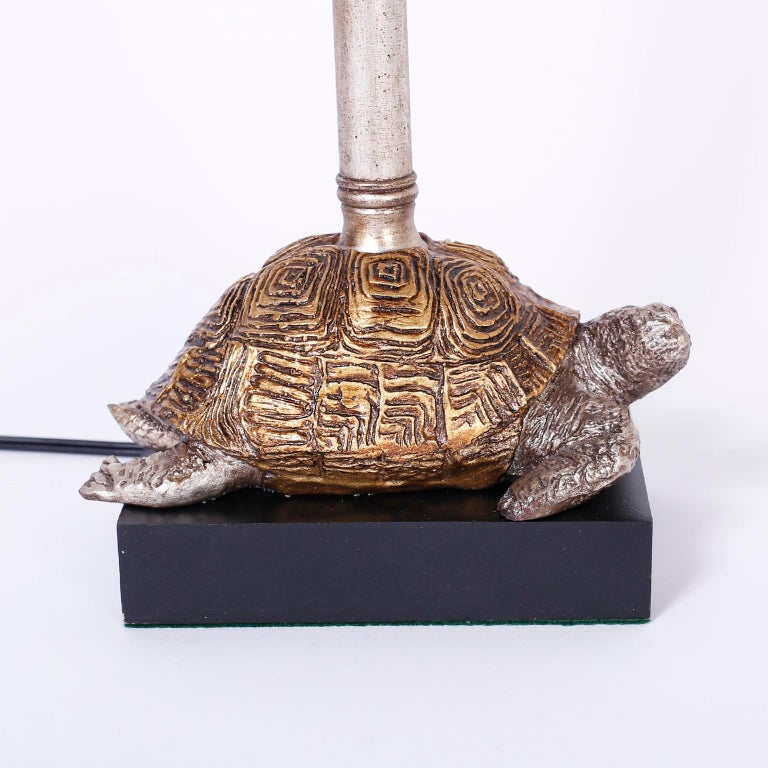 Pair of Turtle Table Lamps at 1stDibs