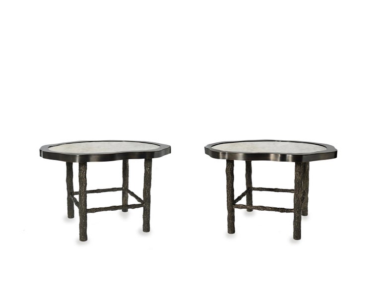 Pair of TWA Rock Crystal Quartz Cocktail Tables by Phoenix For Sale at ...