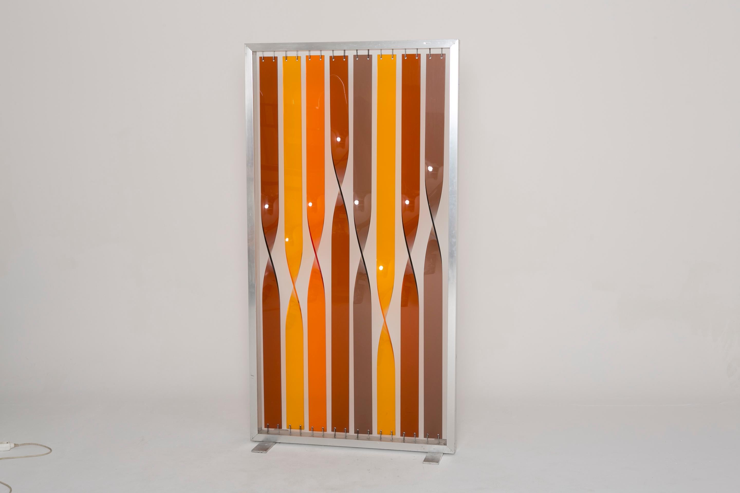 Pair of Twisted Lucite Screens by Simon Bouchard, circa 1970 at 1stDibs