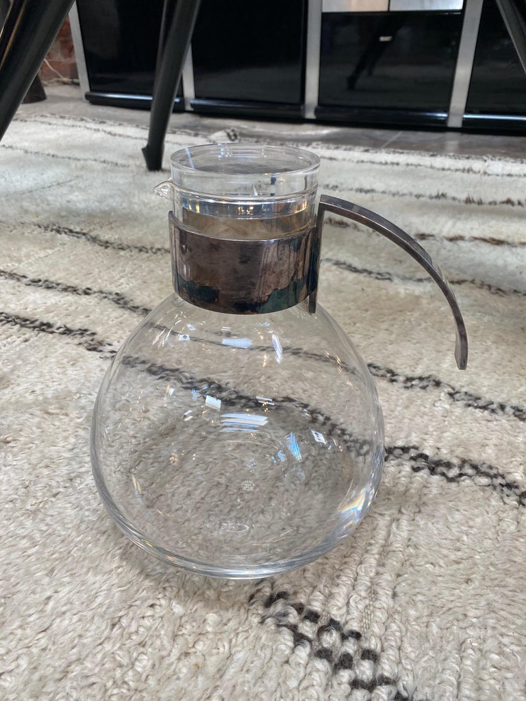 Pair of Two Italian Crystal Carafe 1960s For Sale at 1stDibs