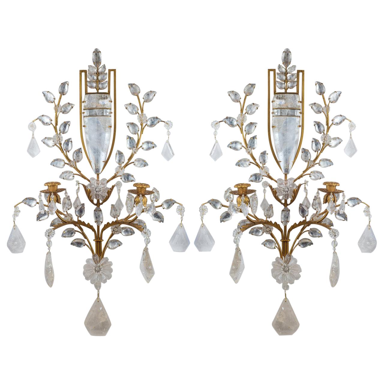 18th Century Italian Baroque Parcel-Gilt Ochre Painted One-Light Wall ...