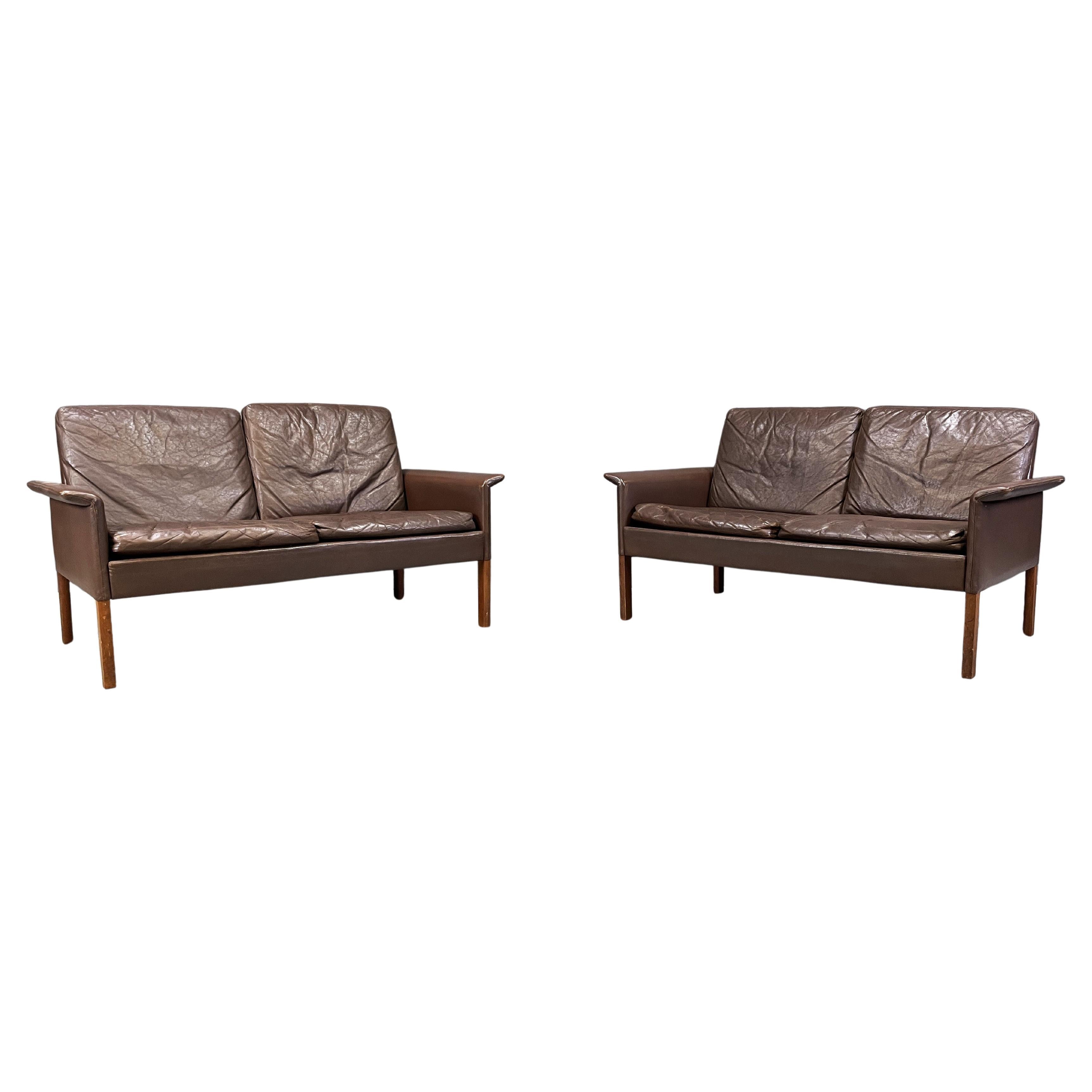 Pair of two seater sofas by Hans Olsen, 1960s For Sale at 1stDibs