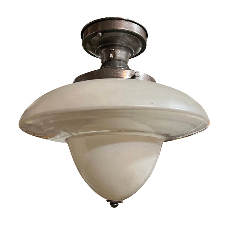 Pair of Unique Early 20th Century Schoolhouse Fixtures For Sale at 1stDibs