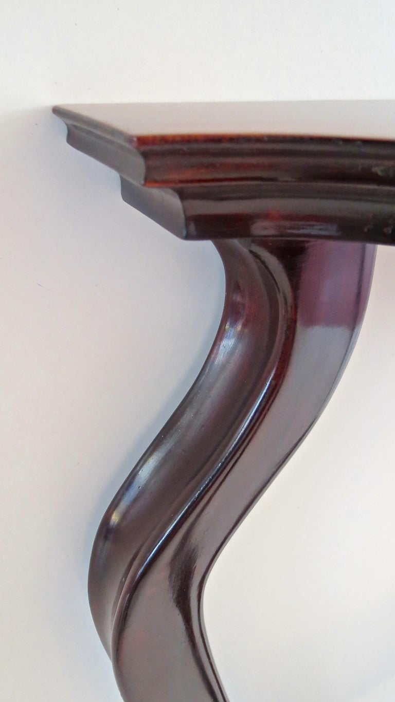 Pair of Unique Walnut Curved Console by Arch. Tempestini, 1940-1950 at ...