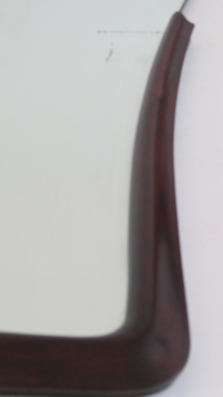 Pair of Unique Walnut Wall Mirrors by Arch. Tempestini, 1940-1950 For ...