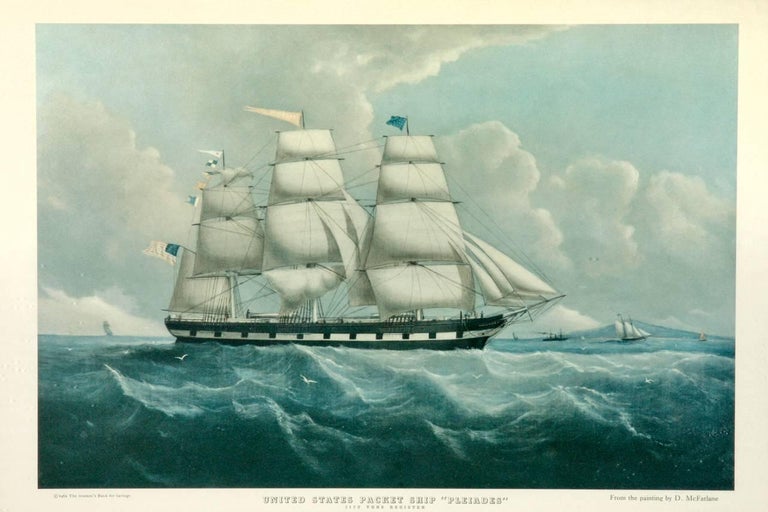 Pair of United States Packet Ship Nautical Prints at 1stDibs