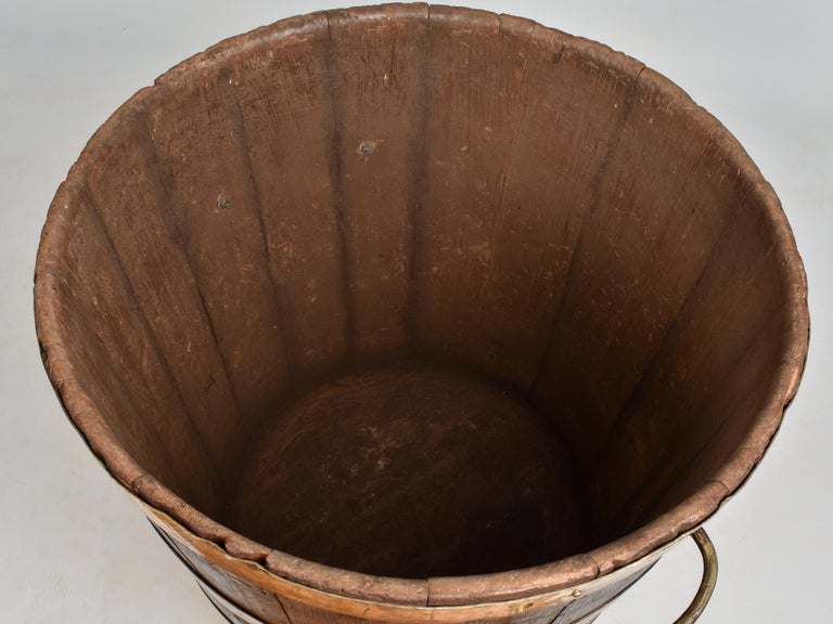 Pair of Unusually Large Oak Peat or Log Buckets, Very Rare For Sale at ...