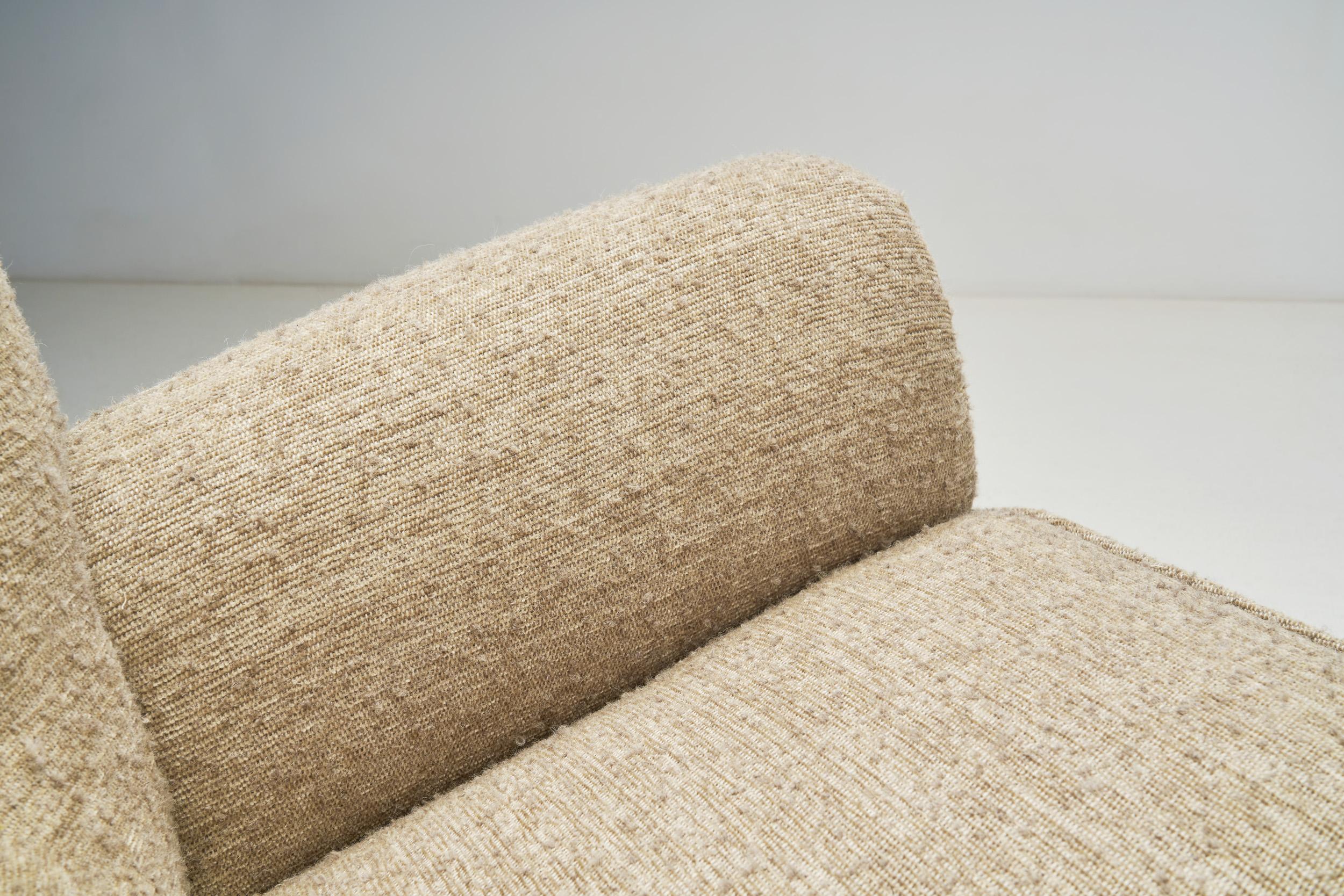 Pair of Upholstered Easy Chairs With Stained Beech Legs, Denmark ca ...