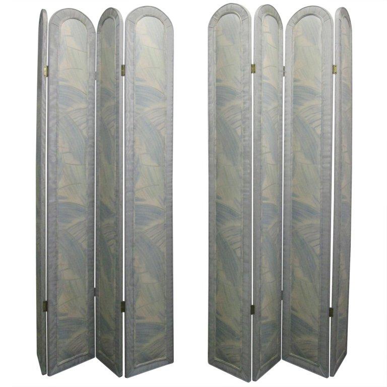 Pair of Upholstered Room Dividers or Screens For Sale at 1stDibs