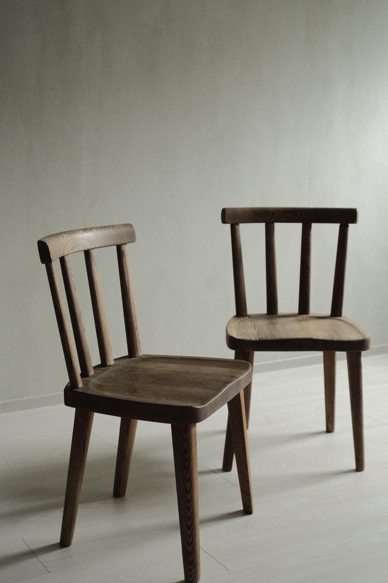 Pair of Utö Dining Chairs by Axel Einar Hjorth for Nordiska Kompaniet ...