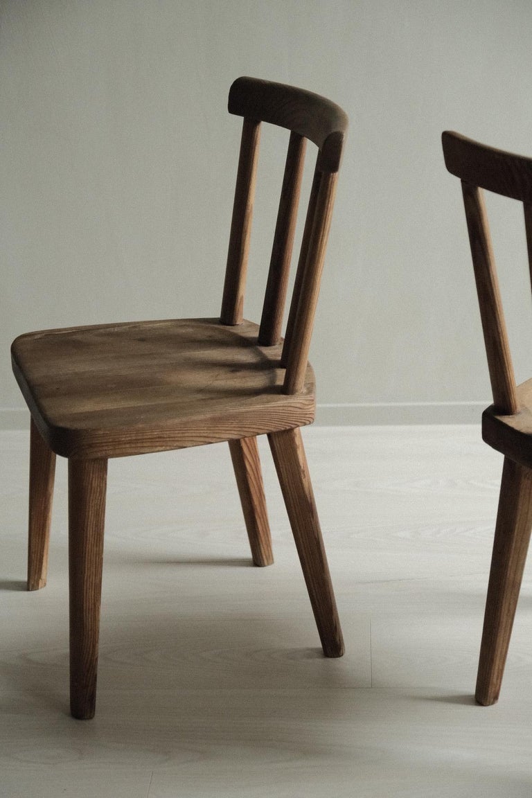 Pair of Utö Dining Chairs by Axel Einar Hjorth for Nordiska Kompaniet ...