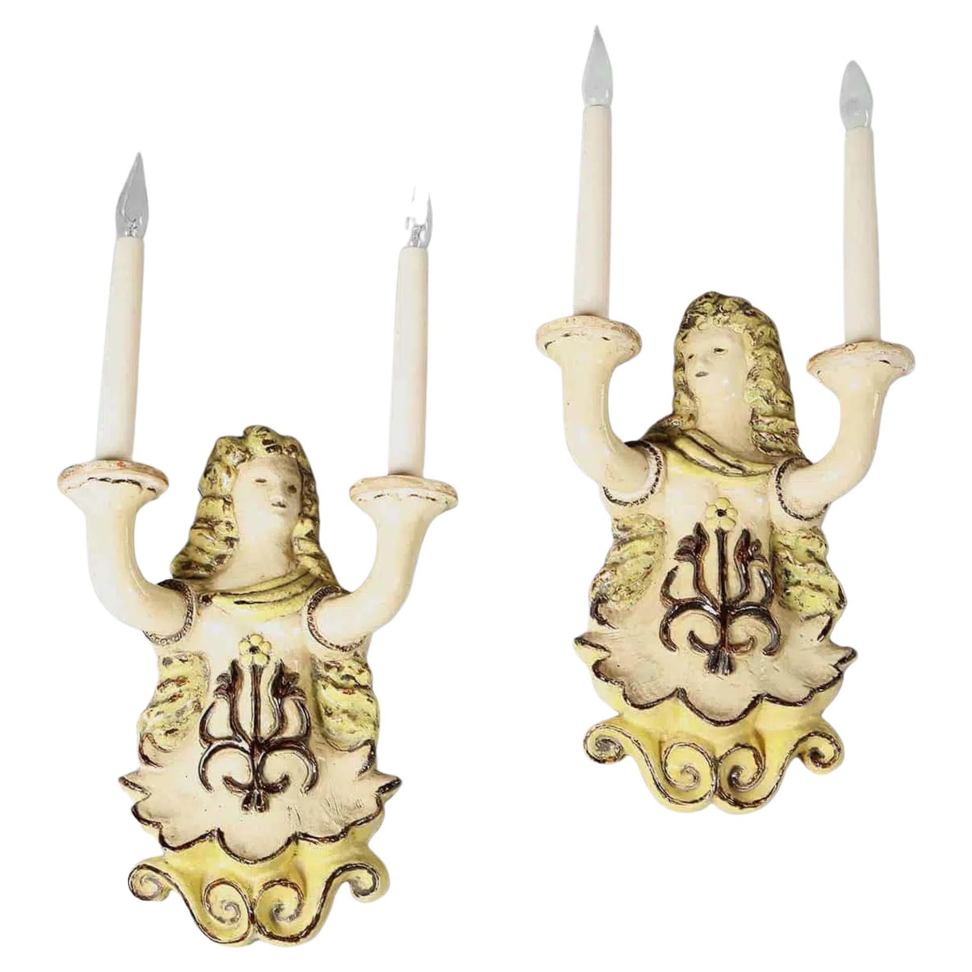 20th Century Pair of Neoclassical Wall Lights at 1stDibs