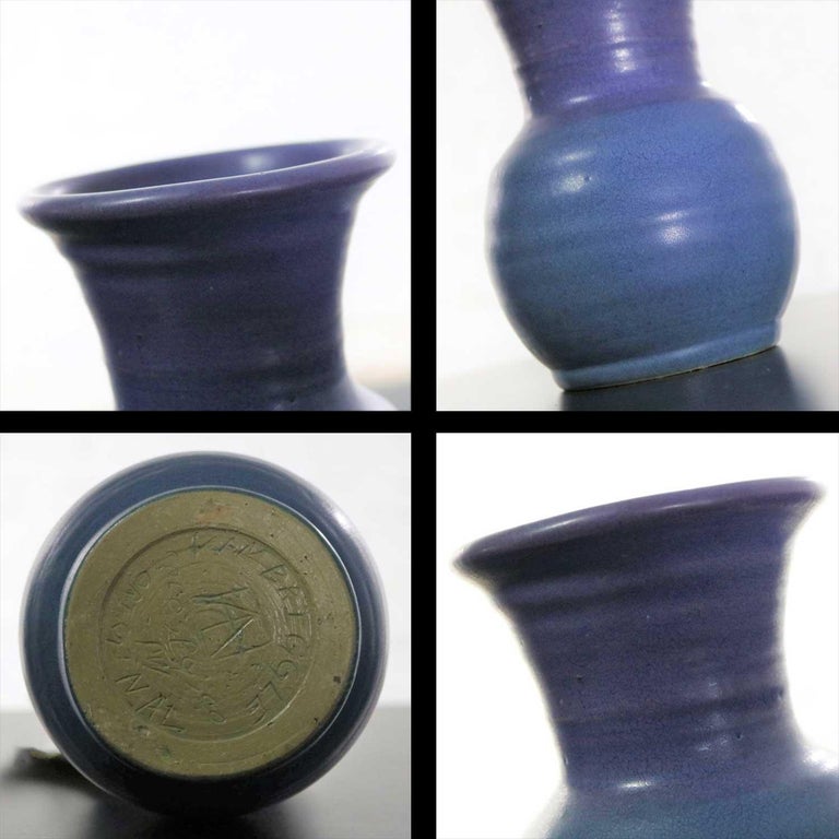 Pair of Van Briggle Pottery Pieces Persian Rose Bowl and Lilac Blue ...