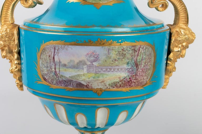 Pair of Vases in Sèvres, Napoleon III at 1stDibs