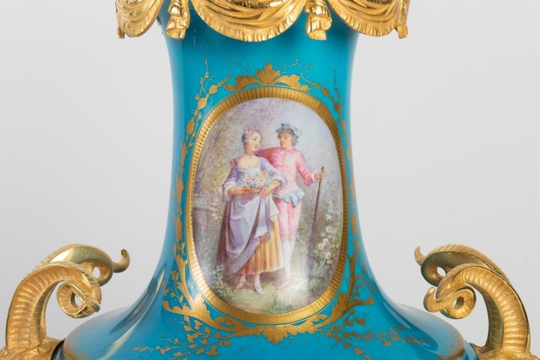 Pair of Vases in Sèvres, Napoleon III at 1stDibs