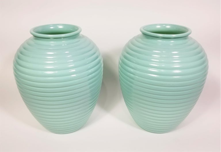 Pair of Vases Made in Portugal Mid-Century 1960s For Sale at 1stDibs