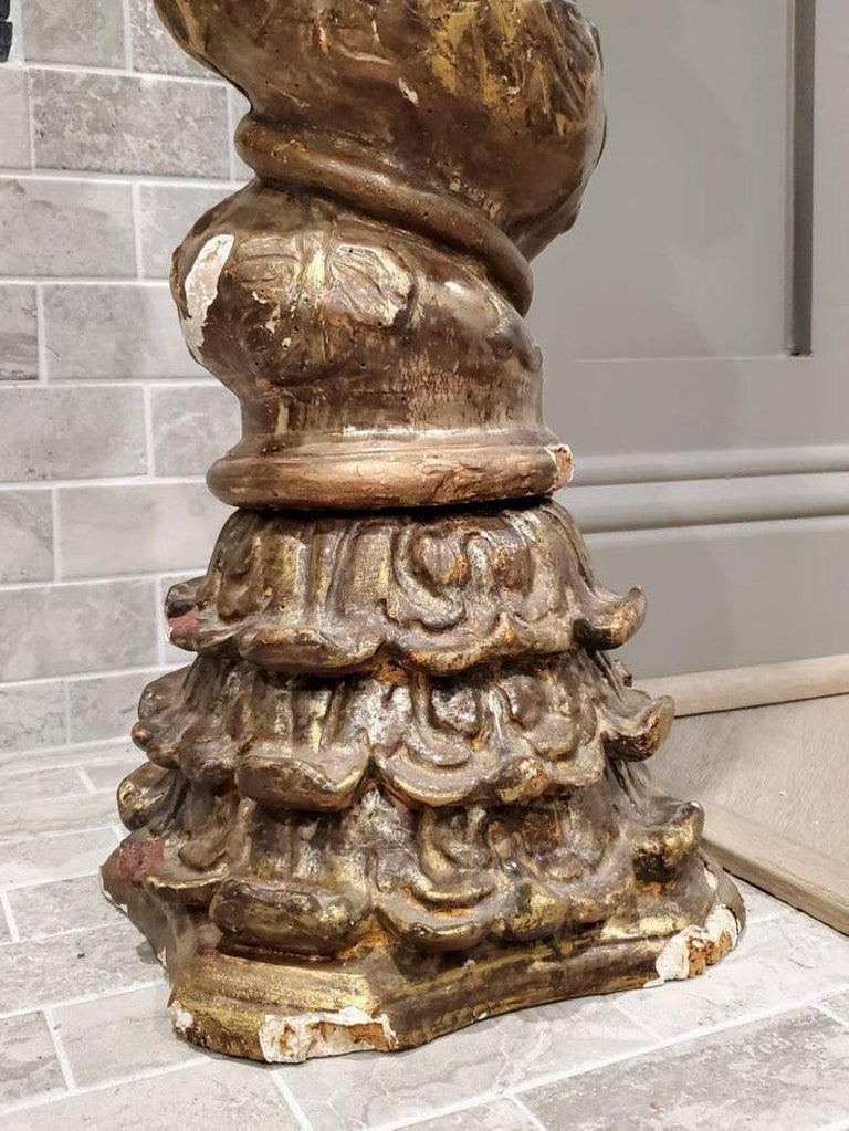 Pair of Venetian 18th/19th Century Italian Rococo Solomonic Columns For ...