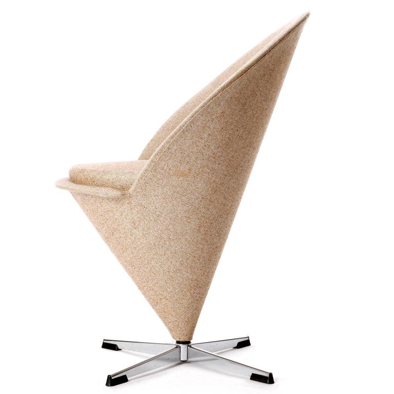 Pair of Verner Panton Cone Chairs, Denmark, 1958 at 1stDibs