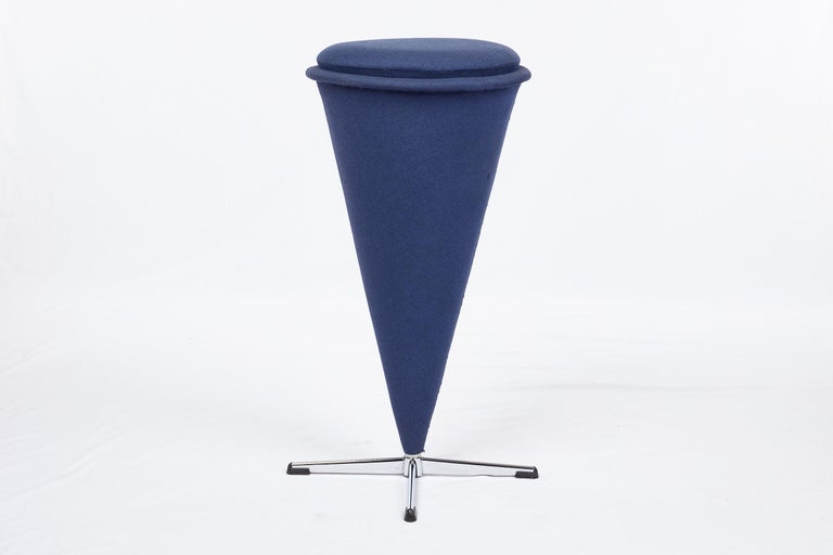 Pair of Verner Panton Cone "HIGH" Barstools For Sale at 1stDibs | legless bar stools