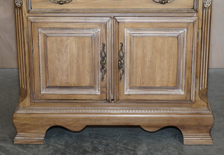 Pair of Very Large Limed Oak Bedside Nightstands or Sideboards Lovely ...