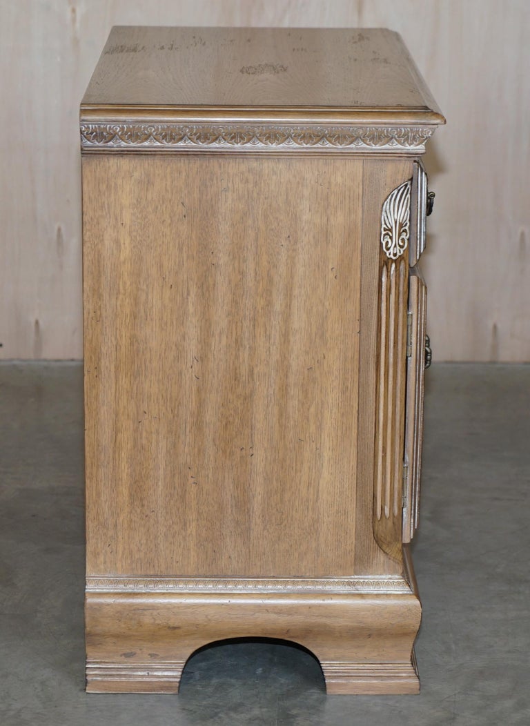 Pair of Very Large Limed Oak Bedside Nightstands or Sideboards Lovely ...