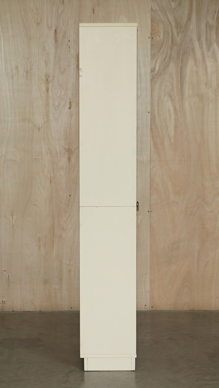 Pair of Very Large Open Bookcases with Twin Book Sorting Slip Shelves ...