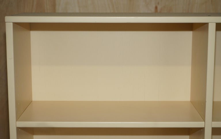Pair of Very Large Open Bookcases with Twin Book Sorting Slip Shelves ...