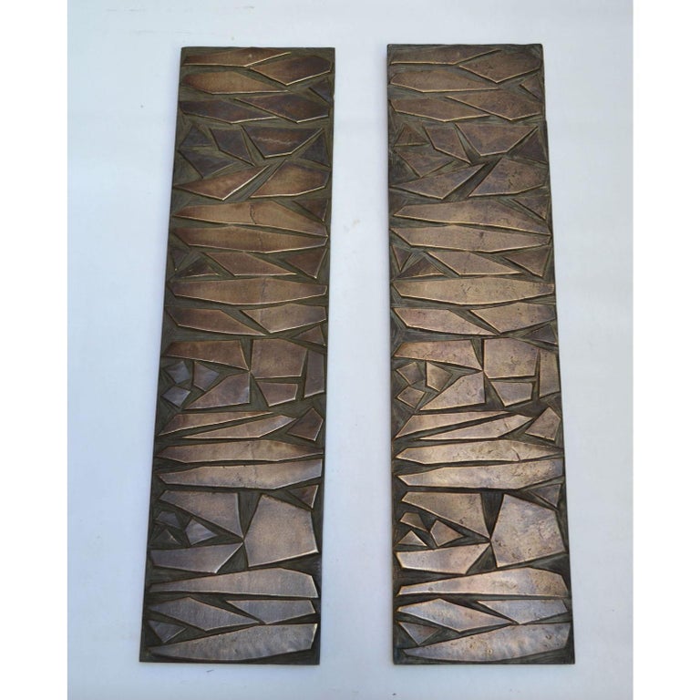Pair of Very Large Push and Pull Door Handles or Door Reliefs at 1stDibs