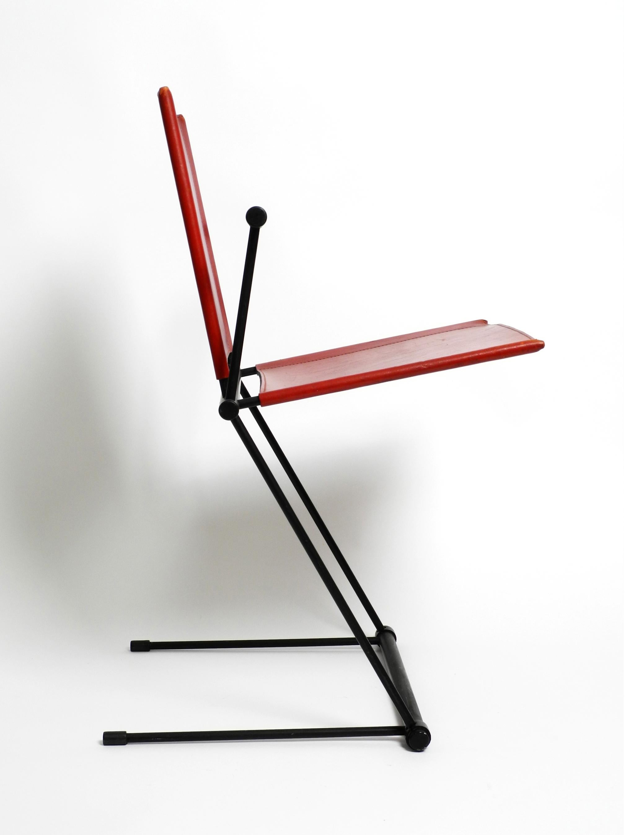 Pair of Very Rare Cantilever Leather Chairs by Herbert Ohl for Matteo ...