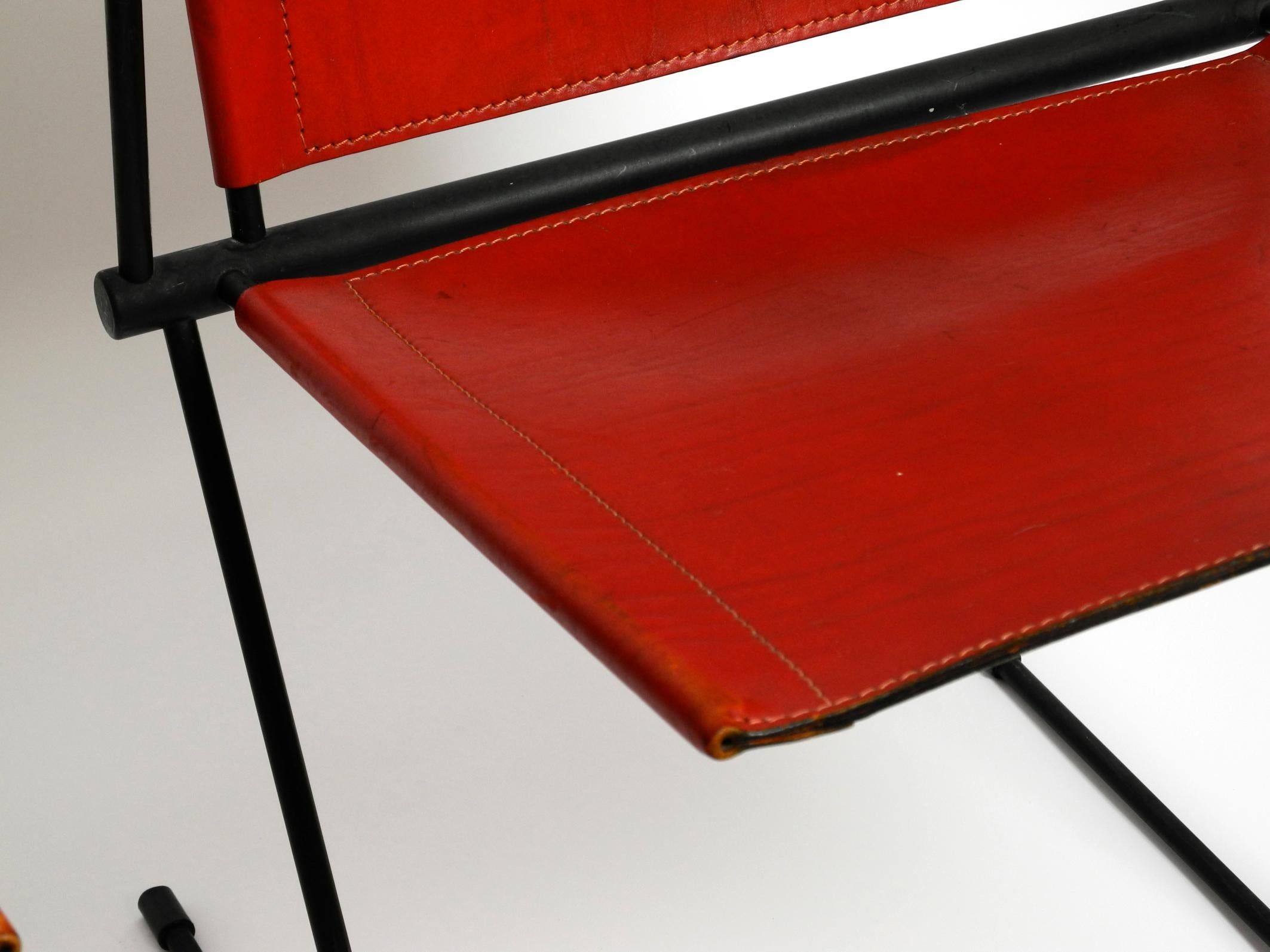 Pair of Very Rare Cantilever Leather Chairs by Herbert Ohl for Matteo ...