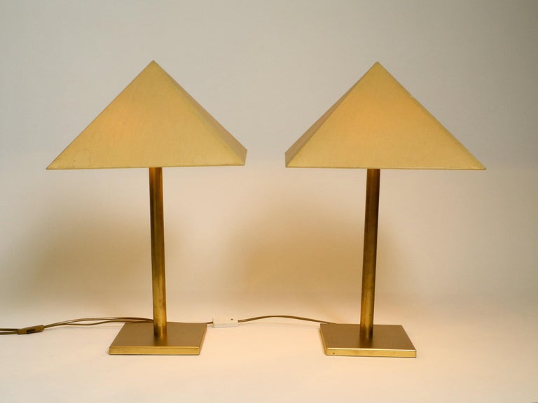 Pair of Very Rare Large 80s Regency Design Table Lamps by Vereinigte ...