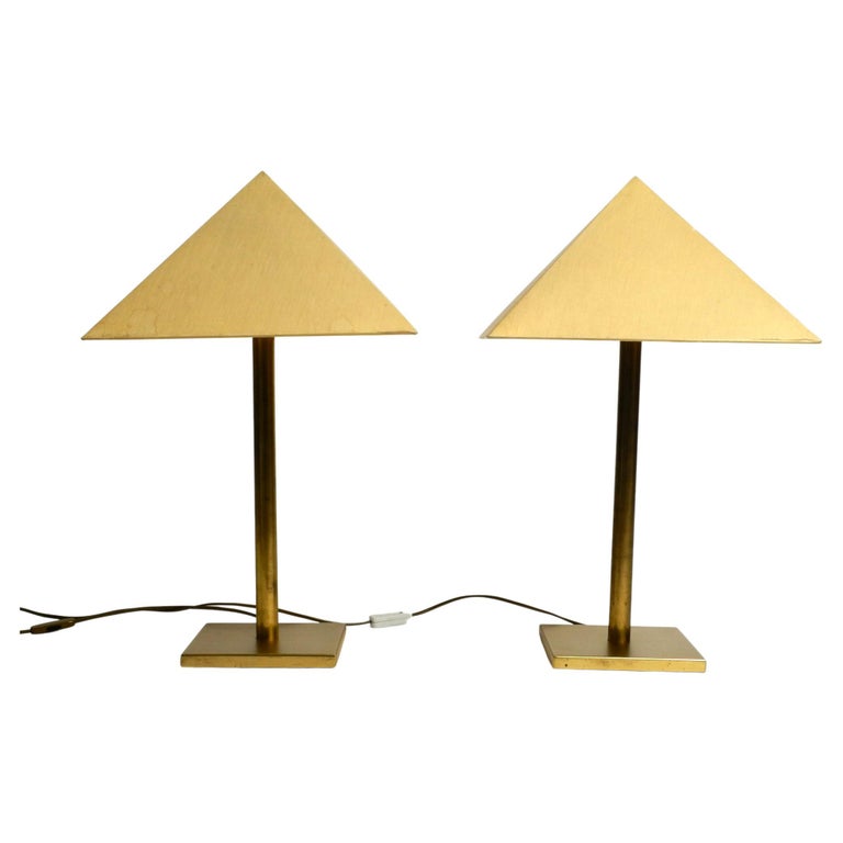 Pair of Very Rare Large 80s Regency Design Table Lamps by Vereinigte ...