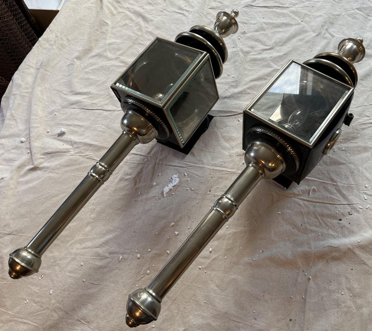 Pair of Victorian Carriage Lights by John Marston Ltd. at 1stDibs