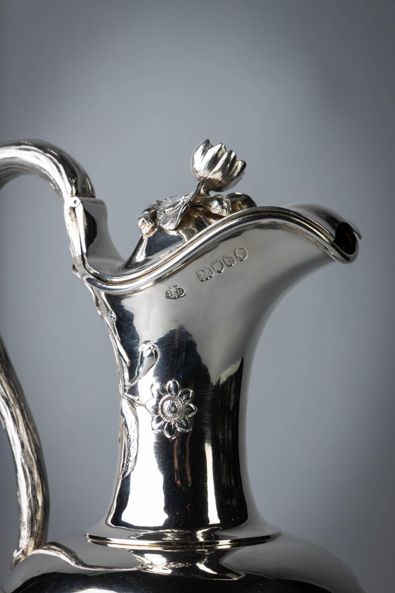 Pair of Victorian English Silver Ewers For Sale at 1stDibs