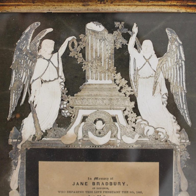 Pair of Victorian Mourning or Funeral Cards at 1stDibs