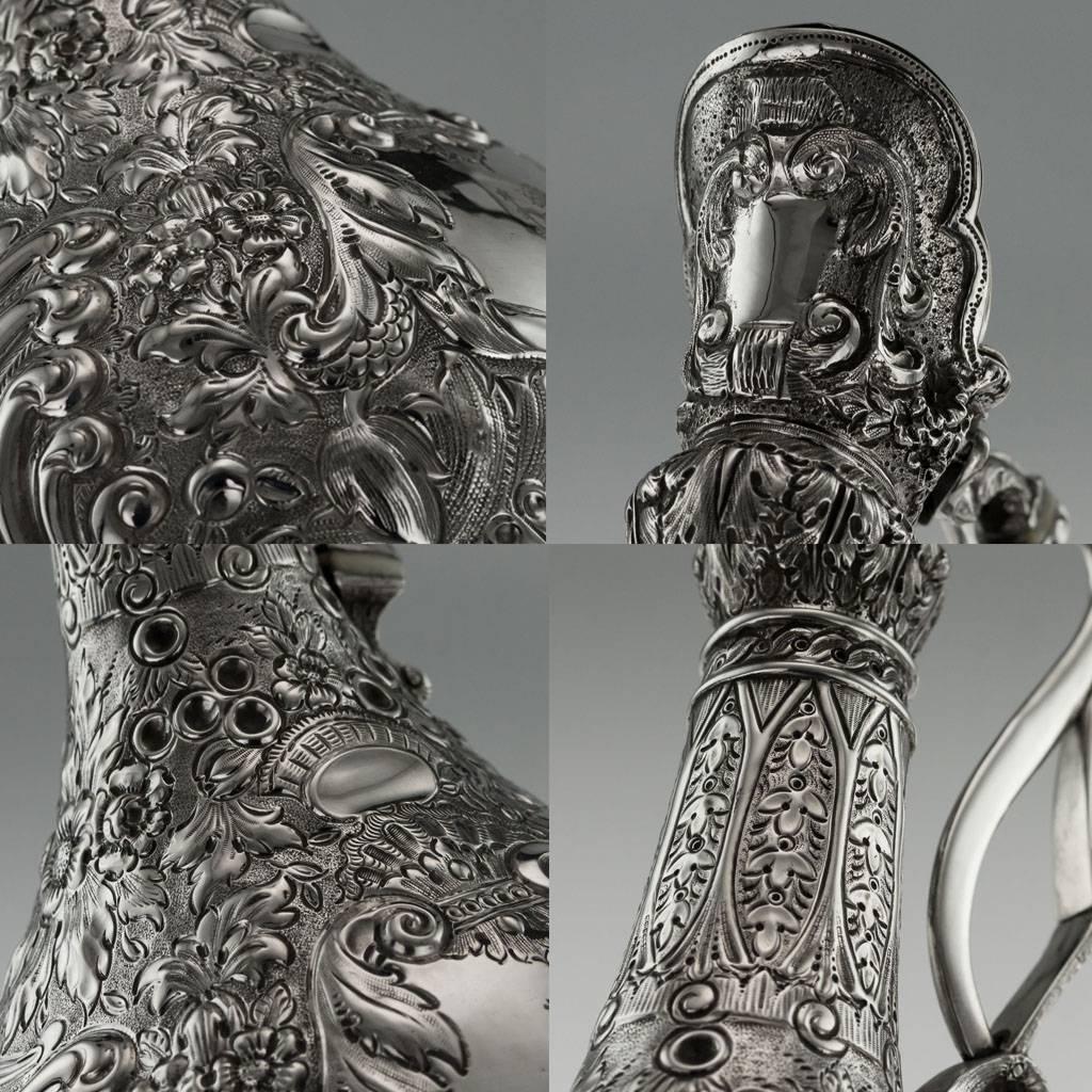 Pair of Victorian Silver Magnificent Armada Jugs, circa 1898 at 1stDibs