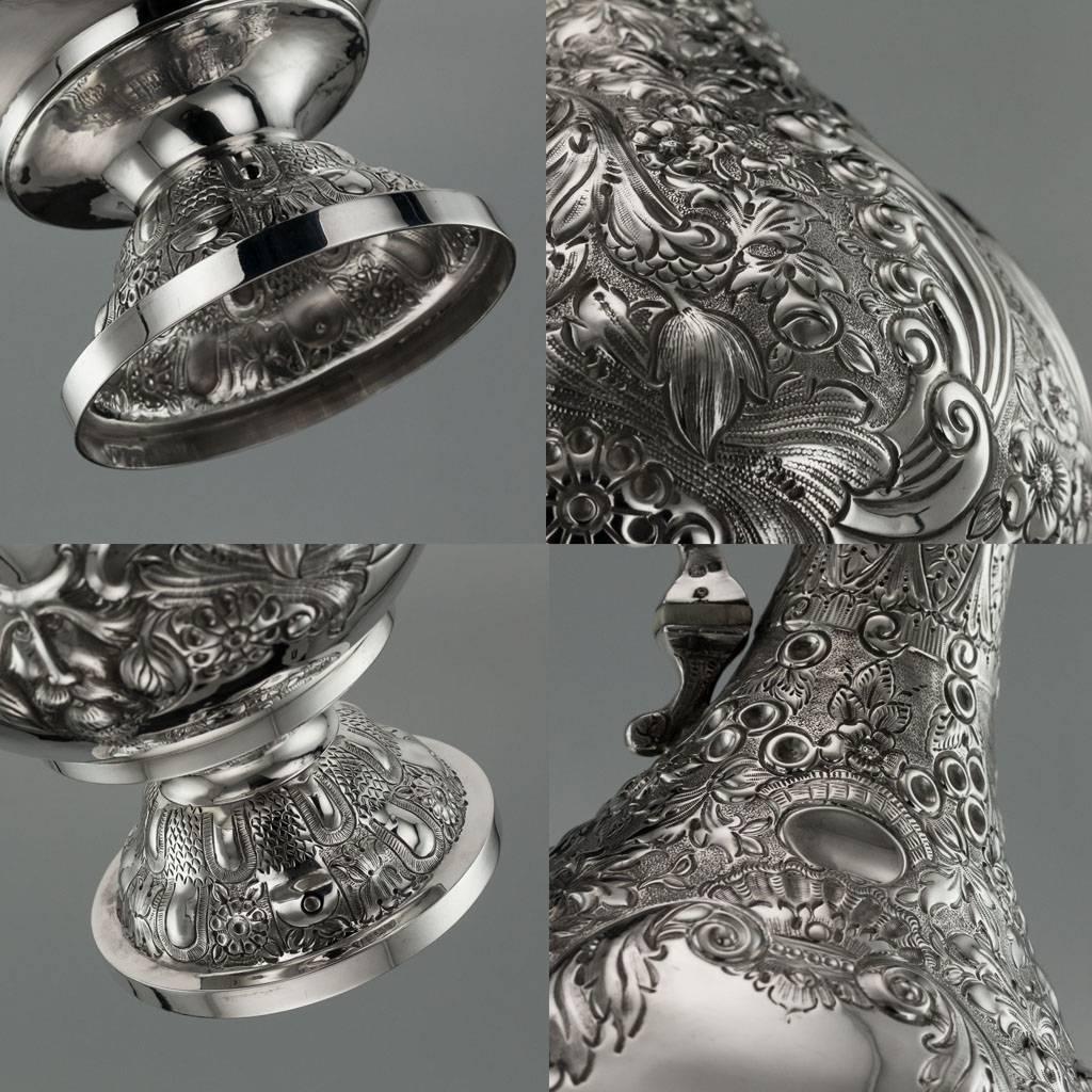 Pair of Victorian Silver Magnificent Armada Jugs, circa 1898 at 1stDibs
