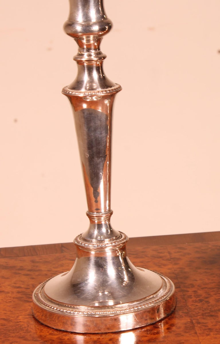 Pair of Victorian Silver Plated Candlesticks For Sale at 1stDibs